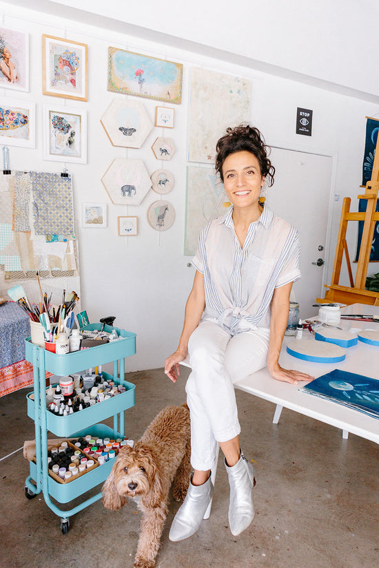 The Gold Current by Yasmin | Yasmin: Mixed Media Artist