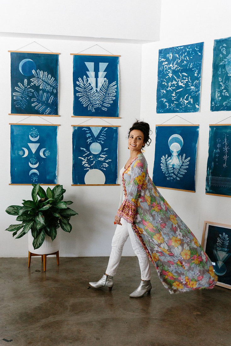 The Gold Current by Yasmin | Yasmin: Mixed Media Artist