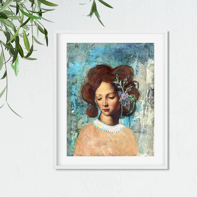 Yasmin: Mixed Media Artist — The Gold Current by Yasmin